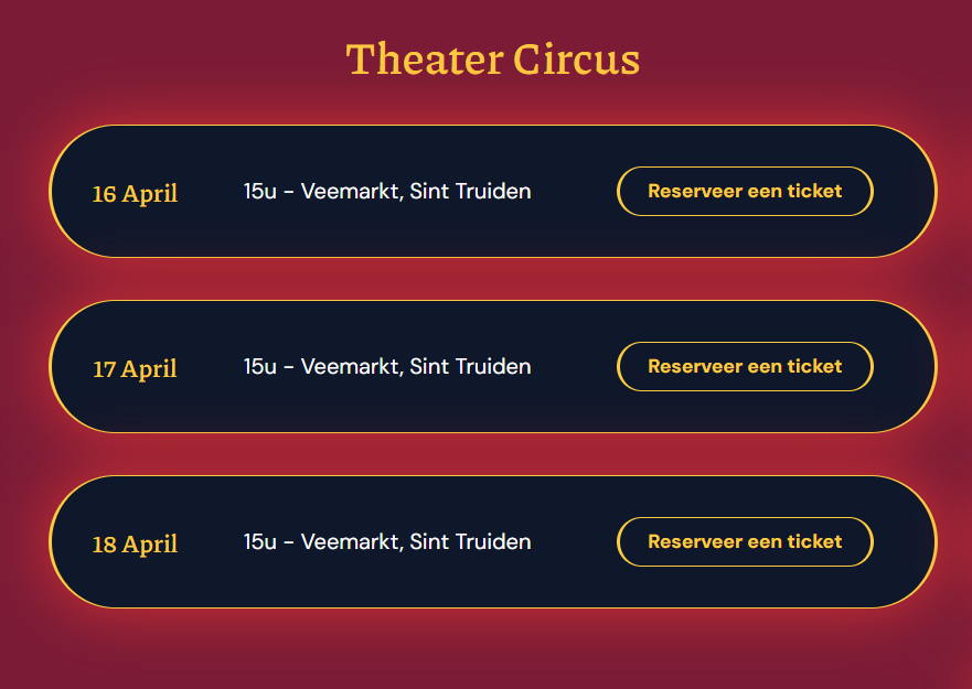 Circus Inaya blijft plakken in Sint-Truiden. "Drie dagen theatercircus ...